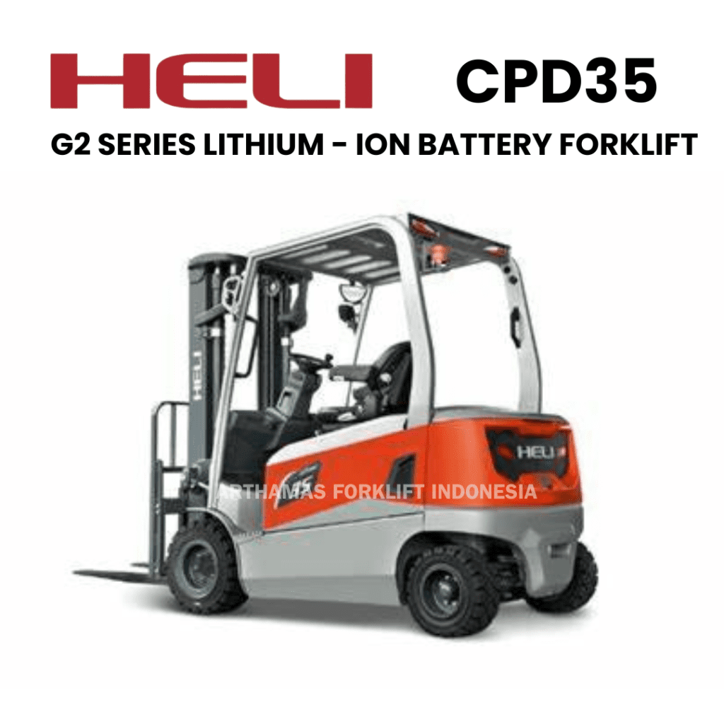 HELI Electric Forklift 3.5 Ton - G2 Lithium Battery (CPD35) – PT. Arthamas Forklift Indonesia