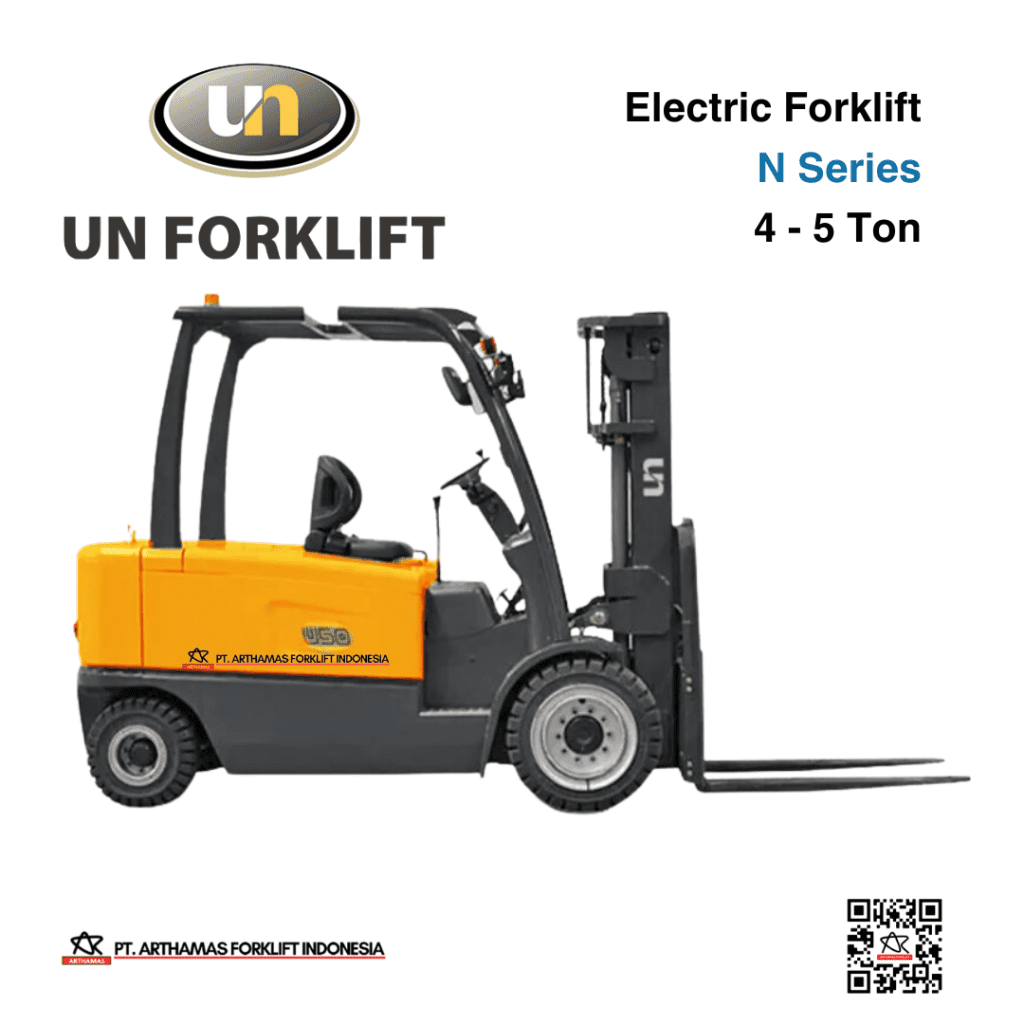 Forklift Elektrik UN FORKLIFT 5 Ton – PT. Arthamas Forklift Indonesia